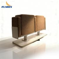 China Foldable Theater Seat with Adjustable Armrest and High-Quality Leather for Auditoriums and Cinemas for sale