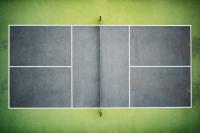 China EU Standard 44*20ft Portable Pickleball Court Mat with Anti-Slip Surface and Customized Line Painting for sale