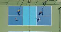 China EU Standard 44*20ft Portable Pickleball Court Mat with Anti-Slip Surface and Customized Line Painting for sale