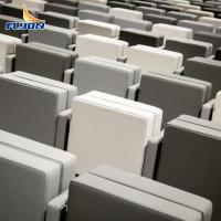 China Foldable Modern Theater Chair with Adjustable Armrest and High-Quality Leather for Auditorium Seating for sale