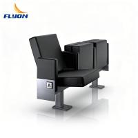 China Ergonomic Theater Chair with Adjustable Armrest and Foldable Structure for Cinema Auditorium Seating for sale