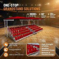 China UV Resistant Portable Outdoor Metal Bleachers with Quick Installation and Customizable Size for Stadium Seating for sale