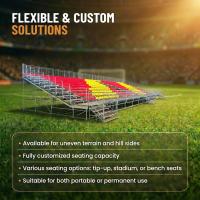 China UV Resistant Portable Outdoor Metal Bleachers with Quick Installation and Customizable Size for Stadium Seating for sale