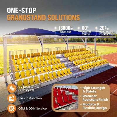 China Quick Installation Modular Steel Scaffolding Grandstand with Waterproof Customizable Size for Outdoor Events for sale