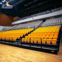 China Ergonomic Durable Retractable Bleacher Seating with Customizable Color for Indoor Gymnasium for sale