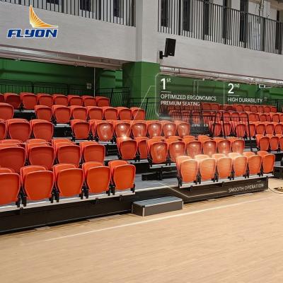 China Customizable Retractable Bleacher Seating Telescopic Gymnasium Grandstand Quick Installation Space Saving Design for sale
