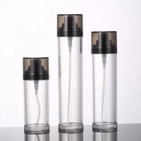 China Translucent 100ml PET Plastic Body Spray Bottle Round Serum 50ml 80ml for sale