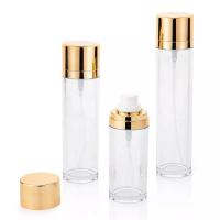 China Translucent 100ml PET Plastic Body Spray Bottle Round Serum 50ml 80ml for sale