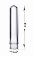 China Mask Test 24mm PET Plastic Preform Bottle Custom Size Clear Colored for sale