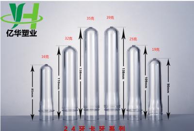 China Mask Test 24mm PET Plastic Preform Bottle Custom Size Clear Colored for sale