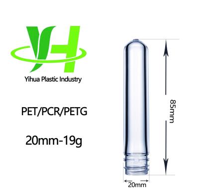 China 20mm 19g High Quality Food Grade PET Preform Manufacturer In China for sale