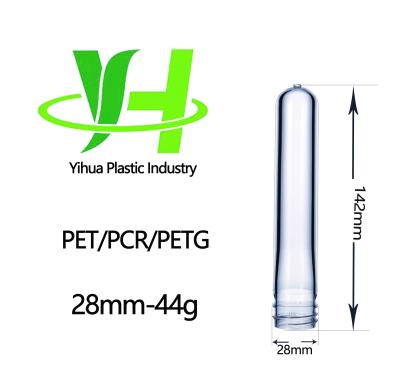 China Customizable Color 28mm PET Preform 44g Normal And Short Embryo for sale