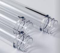 China 28 Teeth Cosmetic 28mm PET Preform Embryo Tube Total Length 158mm for sale