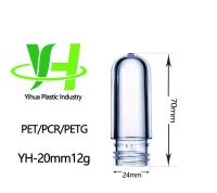 China 24mm 22g Short Neck PET Preform Hot Stamping Surface Handing for sale