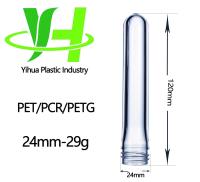 China Customized color 24mm-29g standard tooth 410 PET preform plastic preform for sale