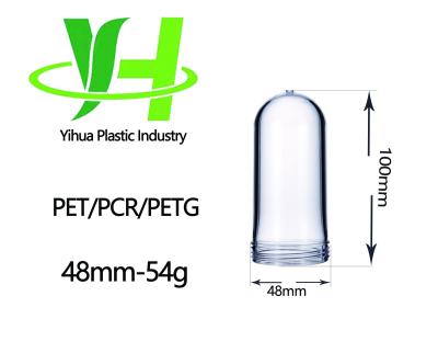 China Semi-Finished State Of High Transparent Bottle 48mm54g High 100mm Bottle for sale