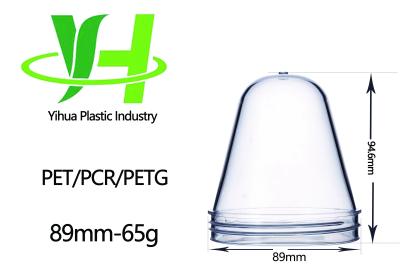 China 89mm 65g Plastic Bottle Preform Transparent For Nuts Pistachios for sale