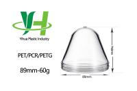 China 60g Transparent Preform Plastic Bottle 100% Virgin PET Resin for sale