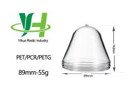 China Customized 89mm 55g PET Preform Jar Transparent For Food Bottle for sale