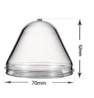 China Wide Mouth 70mm 24g Water Bottle Preform 300ml Food Grade PET Jar for sale