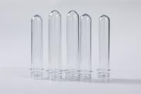 China OEM ODM PET Water Bottle Preform 45ml Plastic Test Tube With Screw Cap for sale