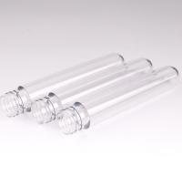 China Transparent 24mm PET Preform Cylindrical Liquid Sealed Bottle Embryo for sale