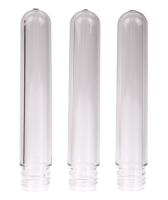 China Transparent 24mm PET Preform Cylindrical Liquid Sealed Bottle Embryo for sale