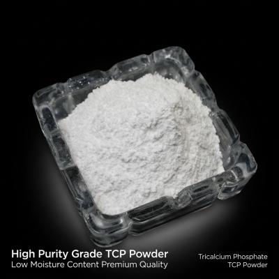 China High Purity Tricalcium Phosphate Powder (TCP) with Moisture Content below 1% and Micronized 10-50 Microns Particle Size for sale