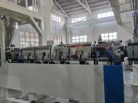 China PVC Cling Film Machine with 2350mm Width of Die 260-290kg/h Extrusion Capacity and 200m/min Line Speed for sale
