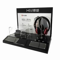 China LED Lighted Display Stand for Bluetooth Headphones, Acrylic Multi-functional Display Rack for Digital Electronic Product Display Props for sale