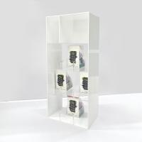 China Custom Acrylic Atomizer Display Cabinet, Transparent 4-Tier Multi-Grid Storage Display Rack for Atomizer Cartridge Boxes for sale