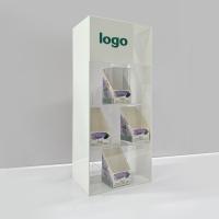 China Custom Acrylic Atomizer Display Cabinet, Transparent 4-Tier Multi-Grid Storage Display Rack for Atomizer Cartridge Boxes for sale