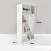 China Custom Acrylic Atomizer Display Cabinet, Transparent 4-Tier Multi-Grid Storage Display Rack for Atomizer Cartridge Boxes for sale