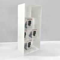 China Custom Acrylic Atomizer Display Cabinet, Transparent 4-Tier Multi-Grid Storage Display Rack for Atomizer Cartridge Boxes for sale