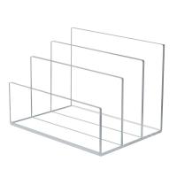 China Multi-layer sorting storage rack for desktop documents, books, magazines and comics, acrylic display stand for wallets and purses for sale
