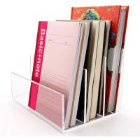 China Multi-layer sorting storage rack for desktop documents, books, magazines and comics, acrylic display stand for wallets and purses for sale