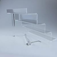 China Transparent Multi-Tier Step Display Stand for Acrylic Blocks, Lego Figures, Nail Polishes and Perfumes, Ladder-Style Model Exhibition Rack for sale