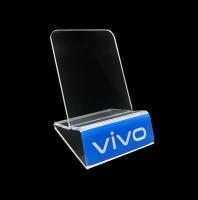 China Acrylic phone stand, counter display rack for business halls and exclusive stores, transparent desktop display bracket for mobile 3C digital products for sale
