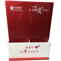 China Custom Acrylic Red Heart Donation Display Stand with Storage Box, Acrylic Leaflet Display Stand Manufacturer Customization for sale