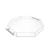 China Multi Compartment Clear Acrylic Organizer Tray Perfect for Sorting Small Items and Enhancing Workspace Organization for sale