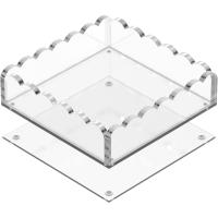 China Multi Compartment Clear Acrylic Organizer Tray Perfect for Sorting Small Items and Enhancing Workspace Organization for sale
