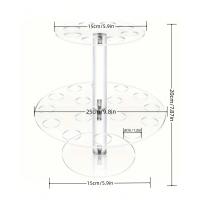 China Single-layer 6-hole acrylic ice cream stand for cross-border supply, cone waffle display rack for weddings and birthday parties for sale