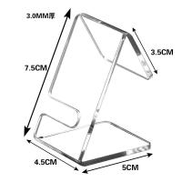 China Single Watch Display Stand, Matte Black Acrylic Wristwatch Holder Rack, L-Shape Cutout Watch Showcase for Watch Shop, Jewelry Retail Counter Photography Props for sale