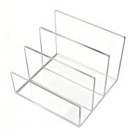 China Multi-layer transparent acrylic document rack, desktop office document sorting, storage and organizing shelf for office files for sale