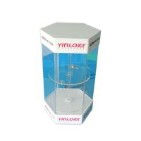 China Acrylic Hook Rotatable Jewelry Display Stand, Pegboard Hanging Multi-layer Shelf, Stationery Display Rack for Malls and Supermarkets for sale