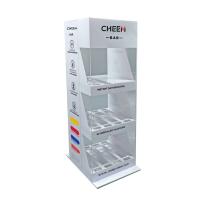 China Acrylic Hook Rotatable Jewelry Display Stand, Pegboard Hanging Multi-layer Shelf, Stationery Display Rack for Malls and Supermarkets for sale