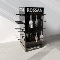 China Acrylic Hook Rotatable Jewelry Display Stand, Pegboard Hanging Multi-layer Shelf, Stationery Display Rack for Malls and Supermarkets for sale