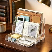 China Custom Multi-Functional Transparent Acrylic Desktop Document Organizer for Cross-Border Use, Suitable for Sorting Envelopes, Letters and Papers for sale