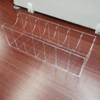 China Acrylic transparent belt organizer, compartmentalized storage box for men's ties and belts, storage container for wardrobe drawers for sale