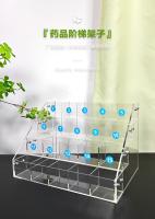 China Pediatric Doctor Recommended 5mm Thick Clear Acrylic Display Riser, Non-Toxic Safe Acrylic Stand for Baby Kids Products, Custom UV Printing Logo Counter Display Rack for sale